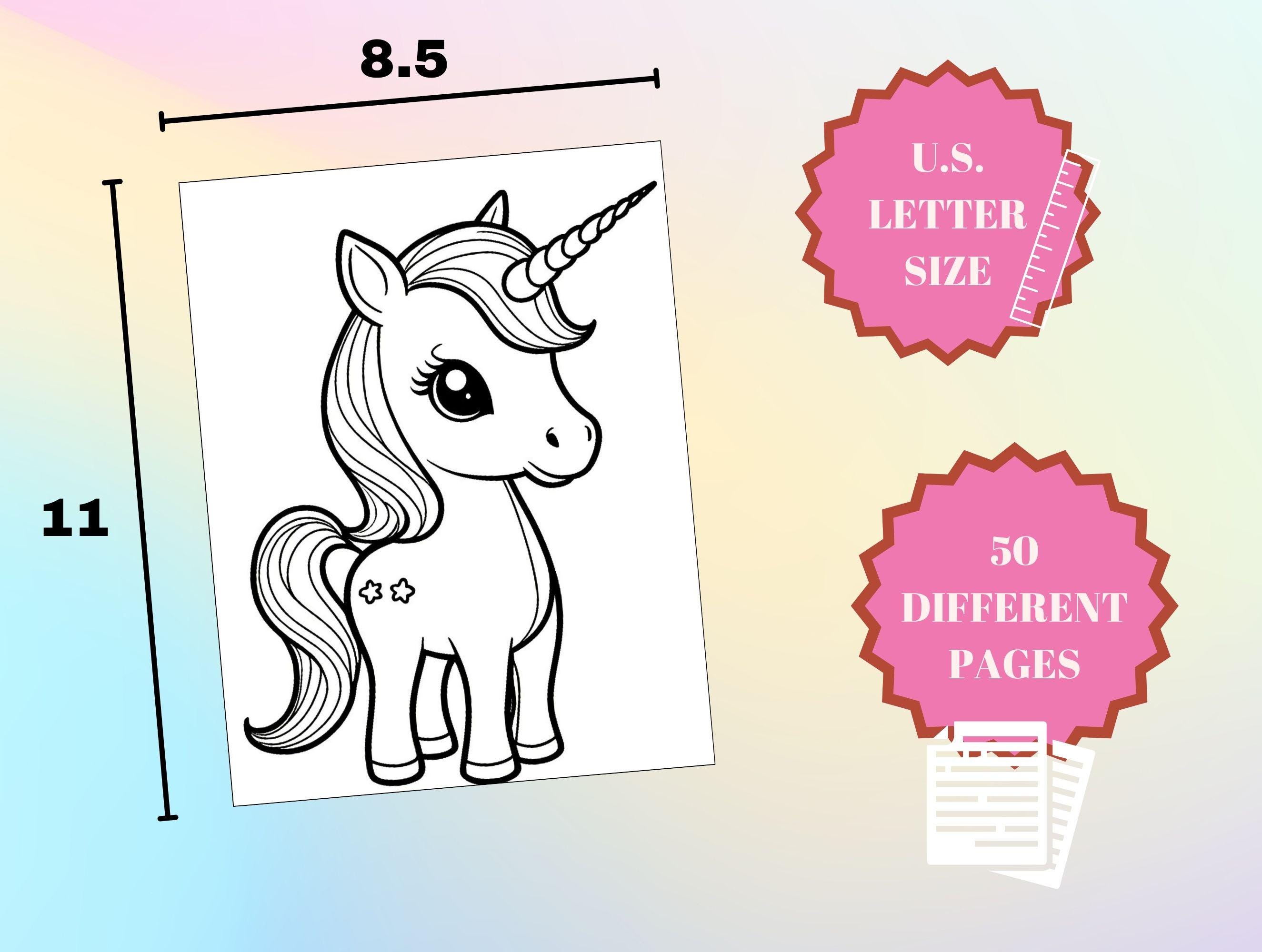 50 Cute Unicorn Coloring Pages Printable,cute Unicorn Coloring Sheets ...