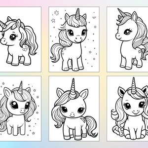 50 Cute Unicorn Coloring Pages Printable,cute Unicorn Coloring Sheets ...