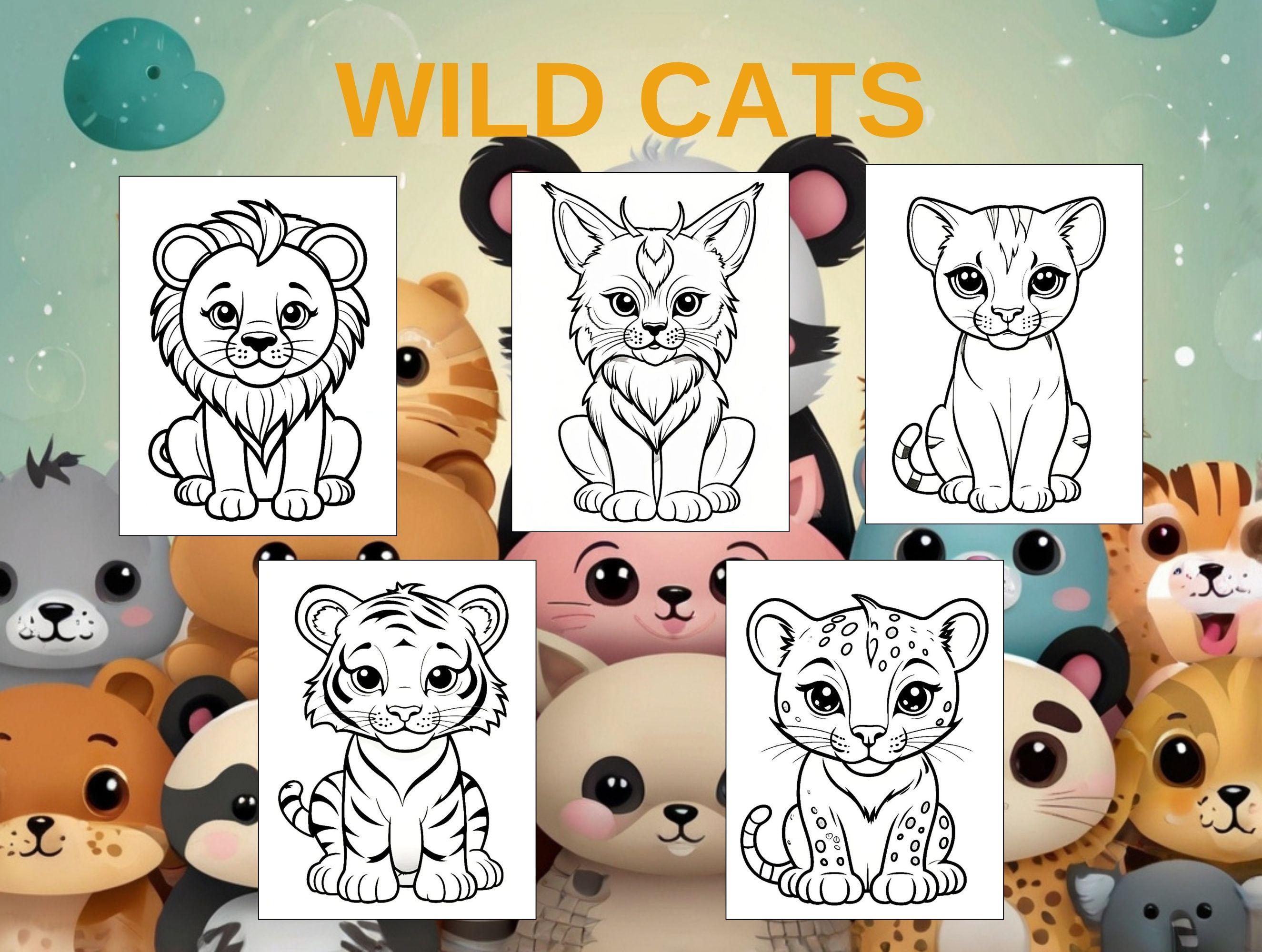 50 Cute Animals Coloring Pages Printable,cute Coloring Sheets, Cute ...