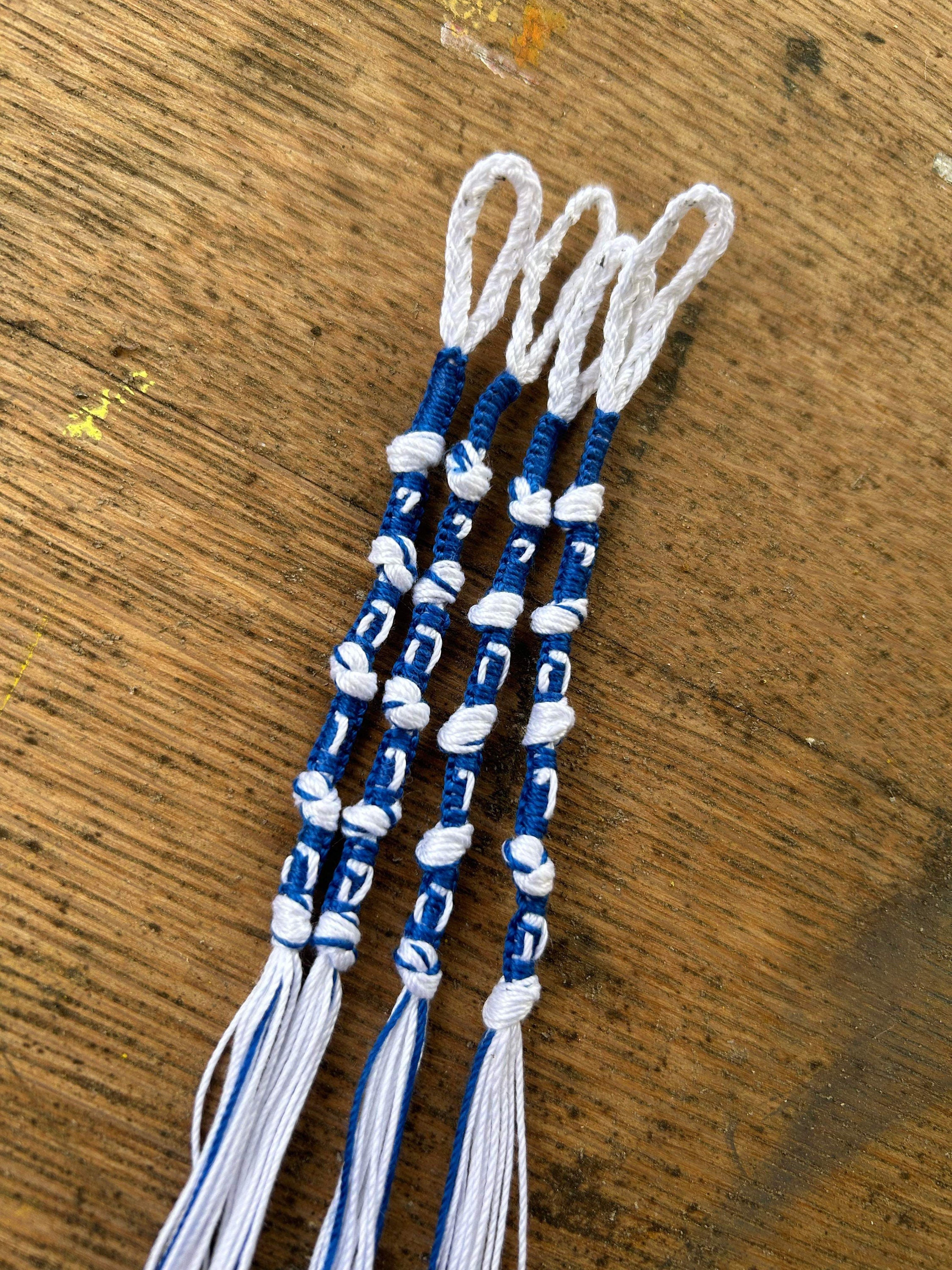 YHVH Cotton Hebrew Letters Tzitzits Tassels for Men and Women - Etsy