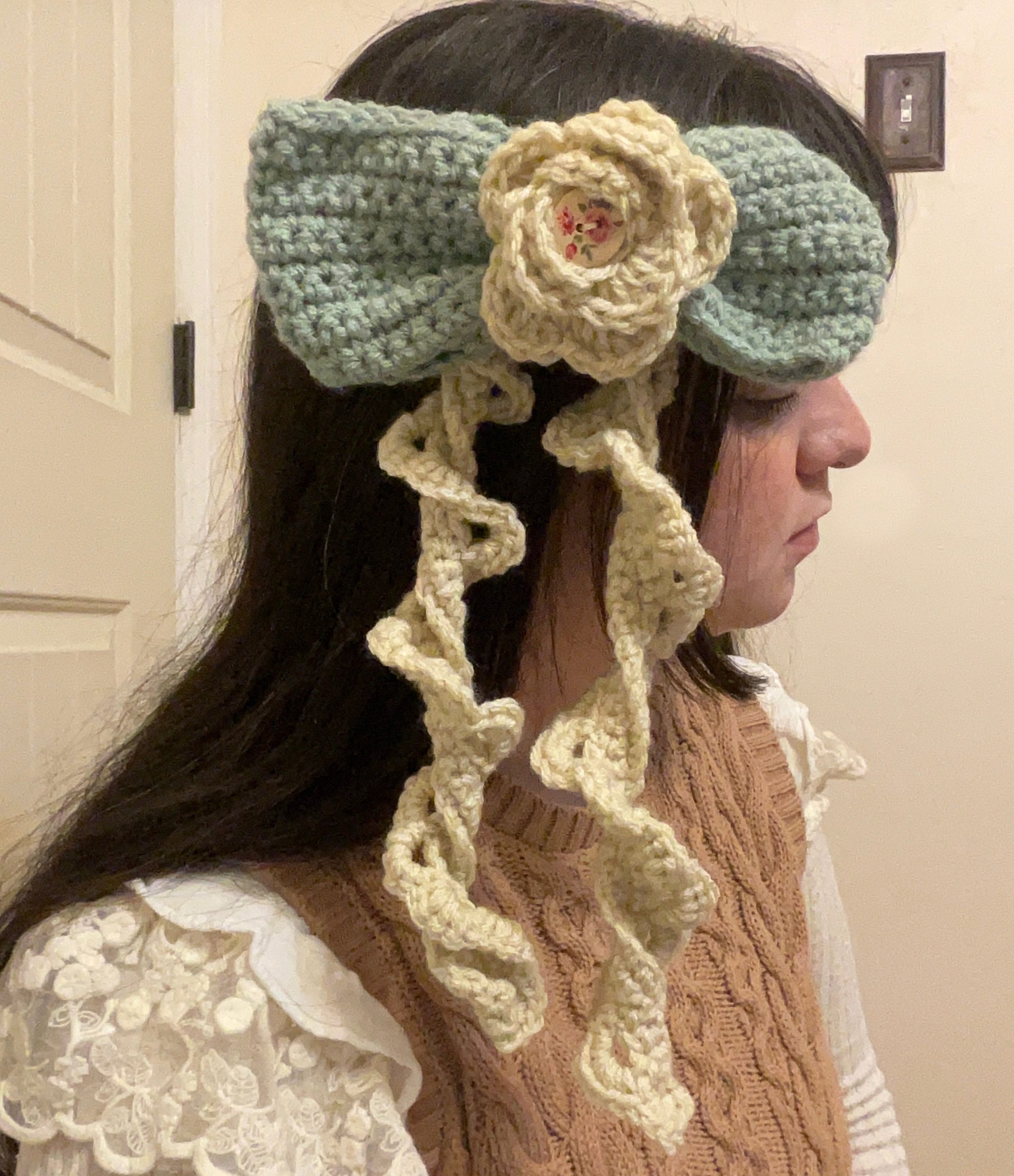 Mori Kei Crochet Bow Clip, Cottagecore, Forest, Fairycore, EGL ...