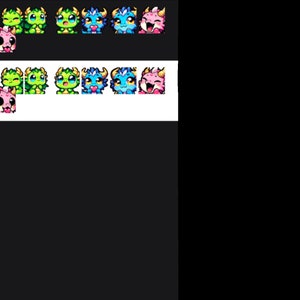 10 Cute Baby Dragon Emotes Dragon Emotes Chibi Emotes Twitch Emotes ...