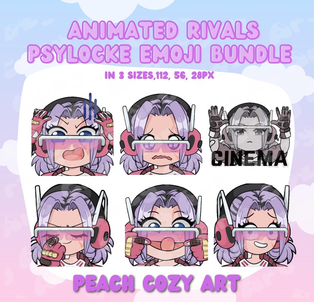 Animated Marvel Rivals Emojis | Psylocke | Discord | Twitch | Stream ...