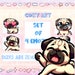 Cute Pug Emote Set Pug Emotes Dog Emotes Twitch Discord Youtube Kawaii ...
