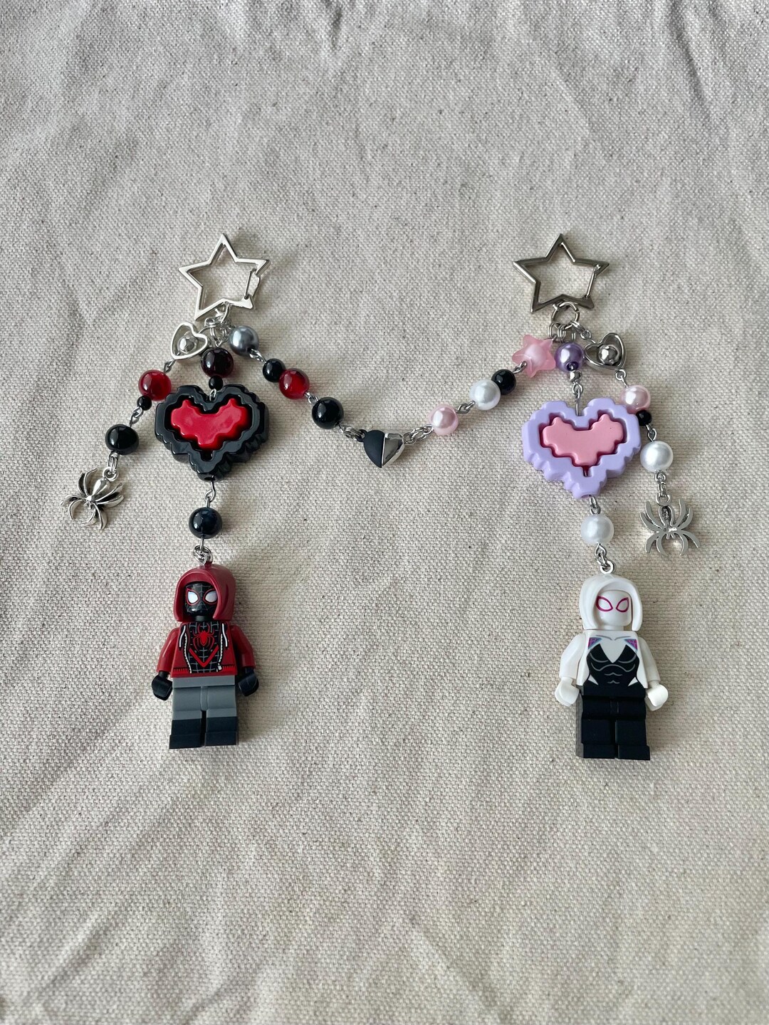 Spider-man & Spider-woman Duo Keychains - Etsy