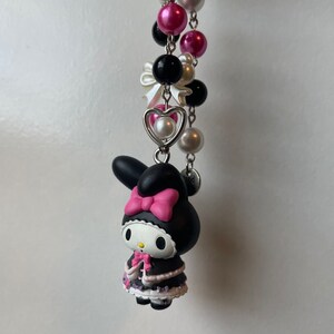 My Melody and Kuromi Lolita Keychains - Etsy
