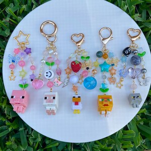 Minecraft Inspired Animal Keychains! - Etsy