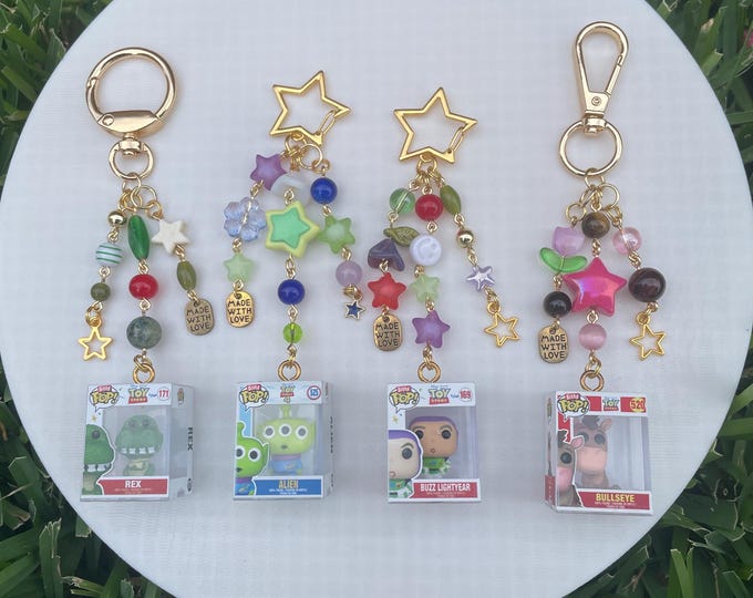 Toy Story Inspired Bitty Funko Pop Keychains - Bag Charms - Pixar - Etsy