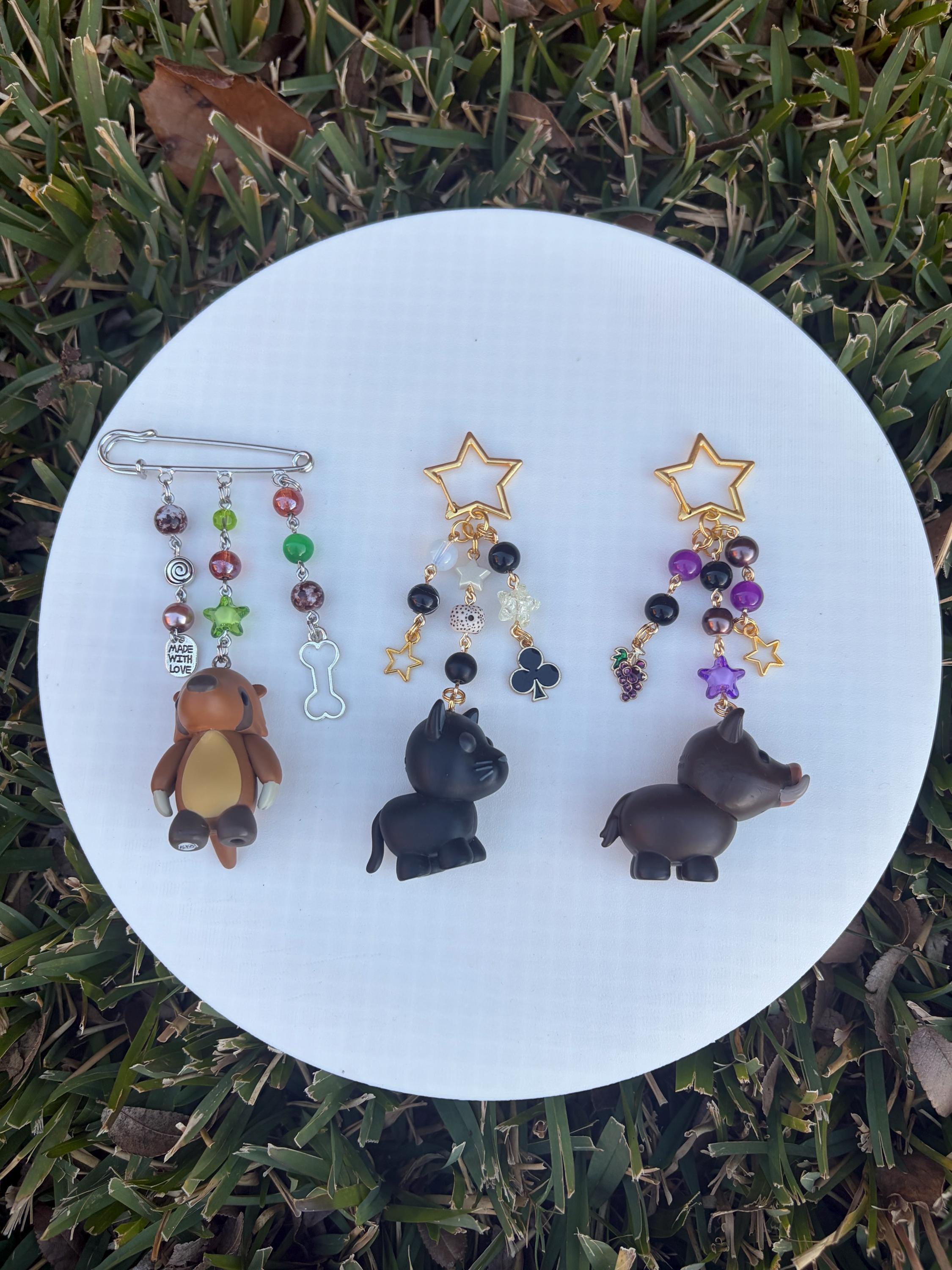 Various Adopt Me Animal Figure Keychains || Adopt Roblox Game Inspired ...