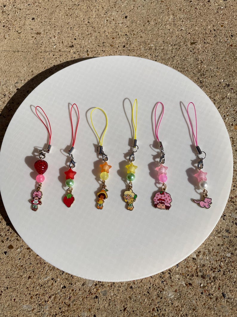 Strawberry Shortcake Phone Charms! - Etsy