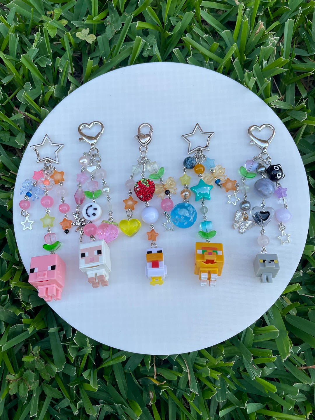 Minecraft Inspired Animal Keychains! - Etsy