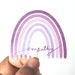 Clear Purple Empathy Rainbow Sticker 3 X 2.6 In - Etsy
