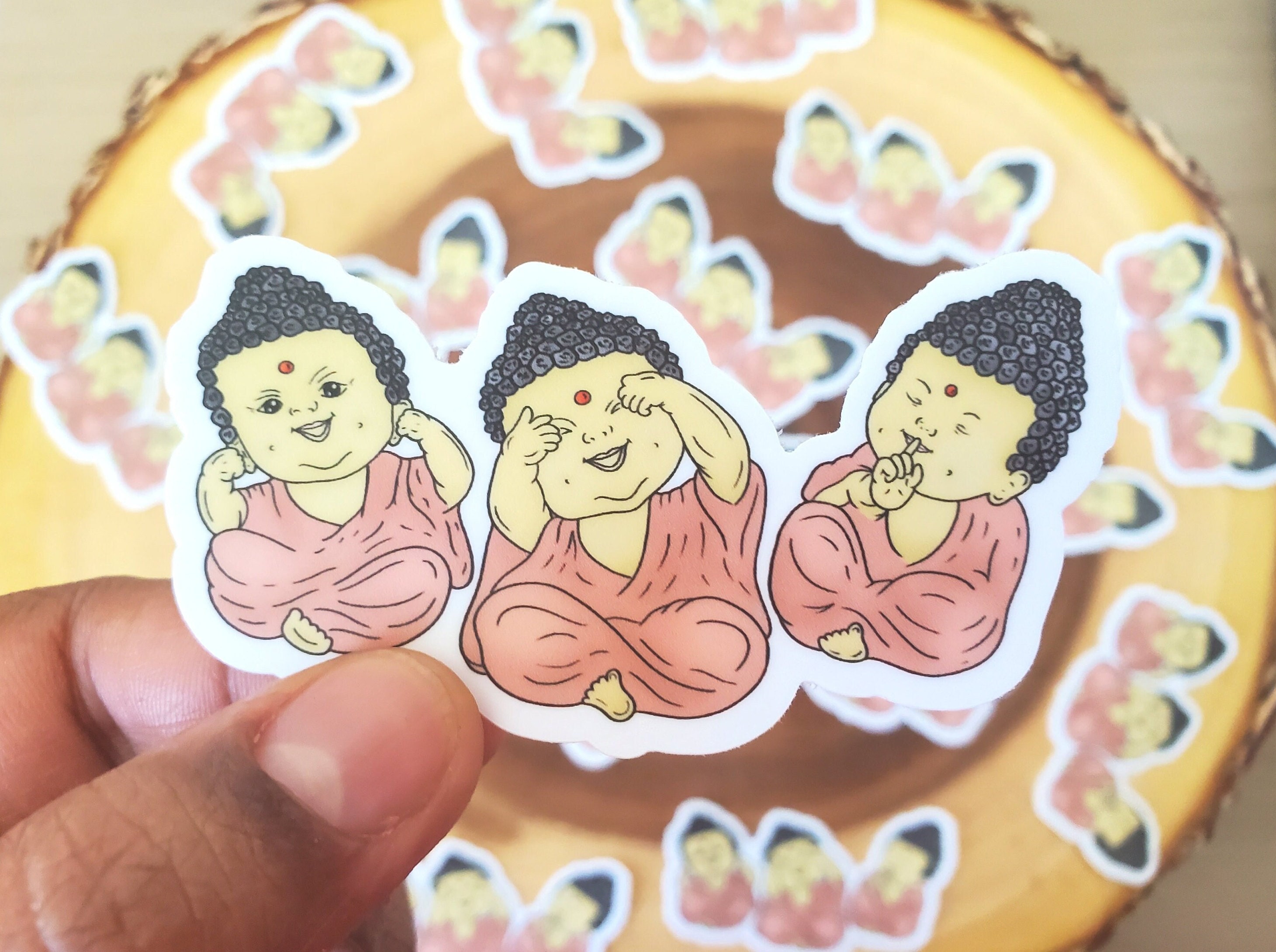 See No Evil, Hear No Evil, Speak No Evil Sticker 3 X 1.6 In, Baby ...
