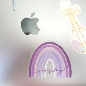 Clear Purple Empathy Rainbow Sticker 3 X 2.6 In - Etsy