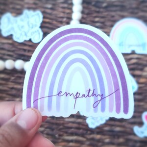Clear Purple Empathy Rainbow Sticker 3 X 2.6 In - Etsy