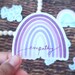 Clear Purple Empathy Rainbow Sticker (3 X 2.6 In) - Etsy
