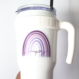 Clear Purple Empathy Rainbow Sticker (3 X 2.6 In) - Etsy