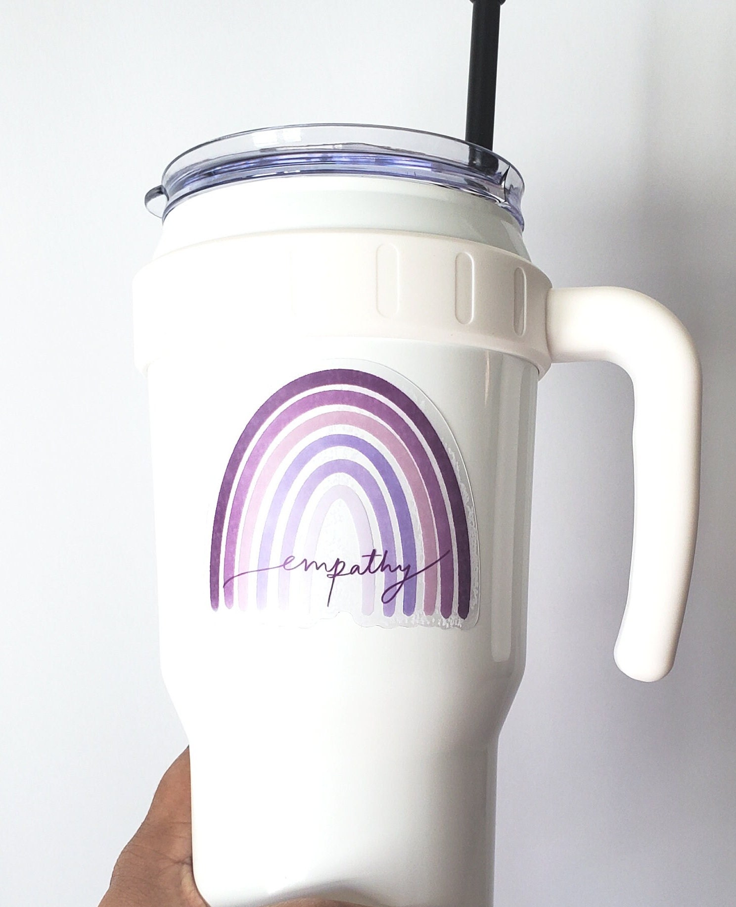 Clear Purple Empathy Rainbow Sticker (3 X 2.6 In) - Etsy