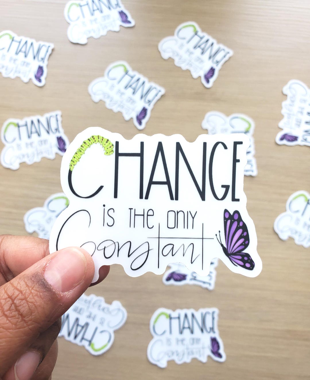 Clear Change is the Only Constant Sticker (3 X 2.2 In) - Etsy