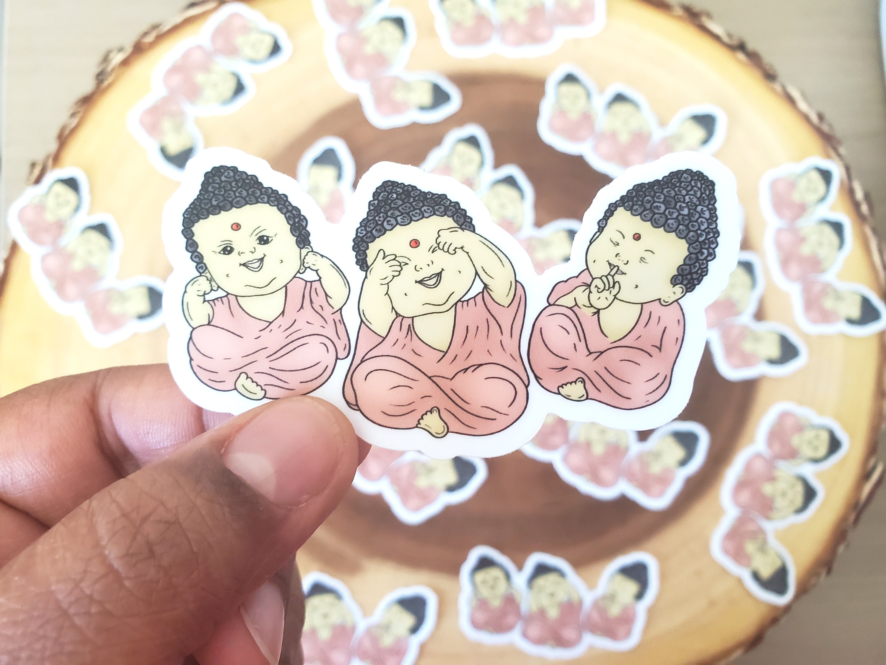 See No Evil, Hear No Evil, Speak No Evil Sticker 3 X 1.6 In, Baby ...