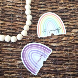 Clear Purple Empathy Rainbow Sticker 3 X 2.6 In - Etsy