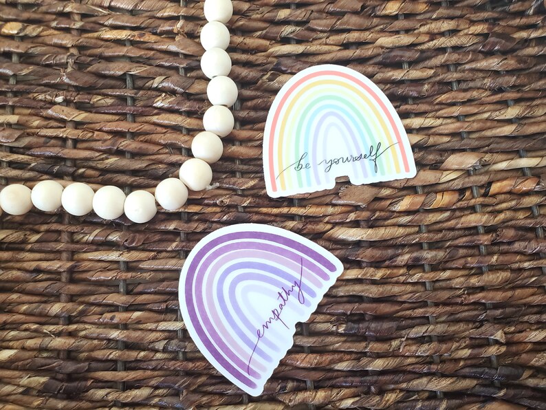 Clear Purple Empathy Rainbow Sticker (3 X 2.6 In) - Etsy