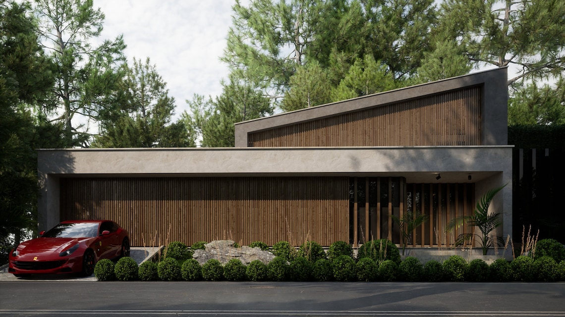 Facade Design Facade Render Exterior Design exterior Render 3D Render ...