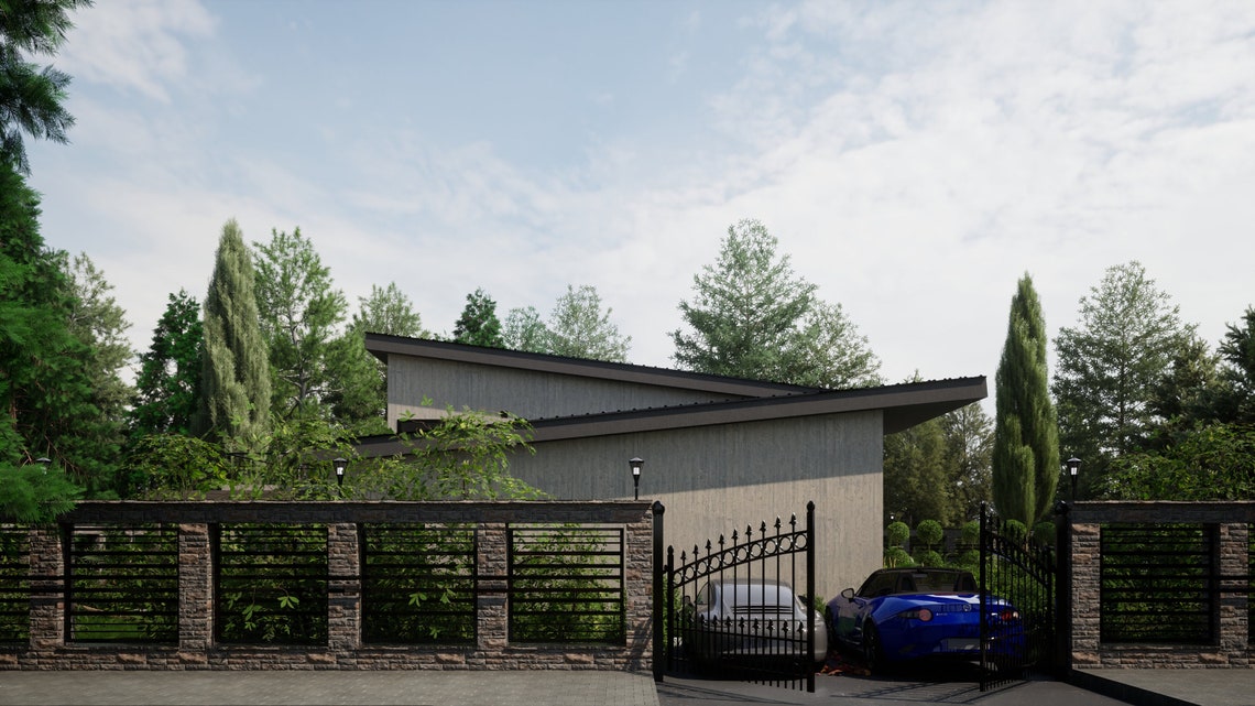 Facade Design Facade Render Exterior Design exterior Render 3D Render ...