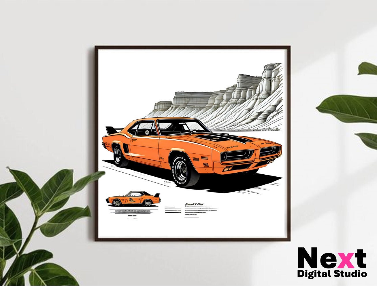 1970 Plymouth, Road Runner, American, Muscle Car, Wall Art, Printable ...