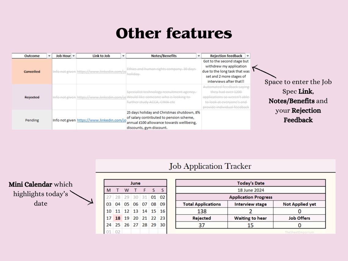 Job Application Tracker, Excel, Job Planner, Job Tracker Template ...