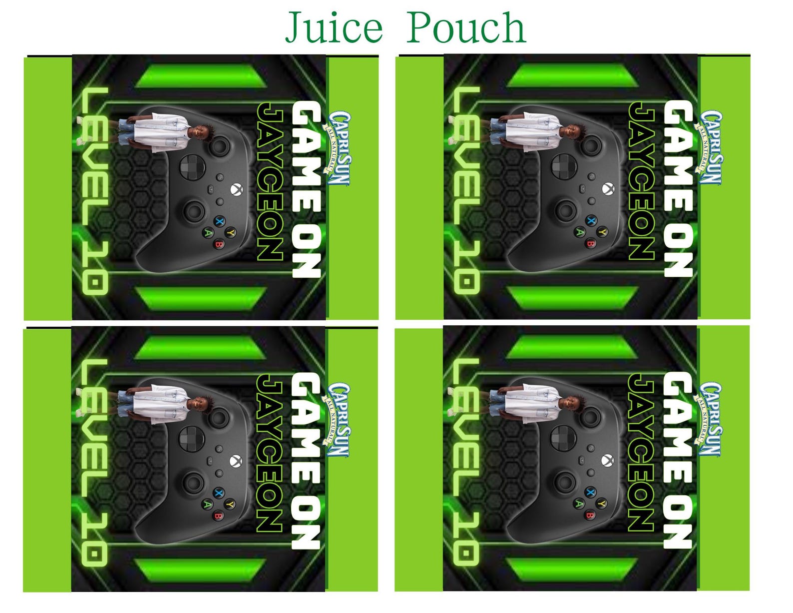 Gamer Birthday Party Favor Template: Editable Video Game Design (canva ...