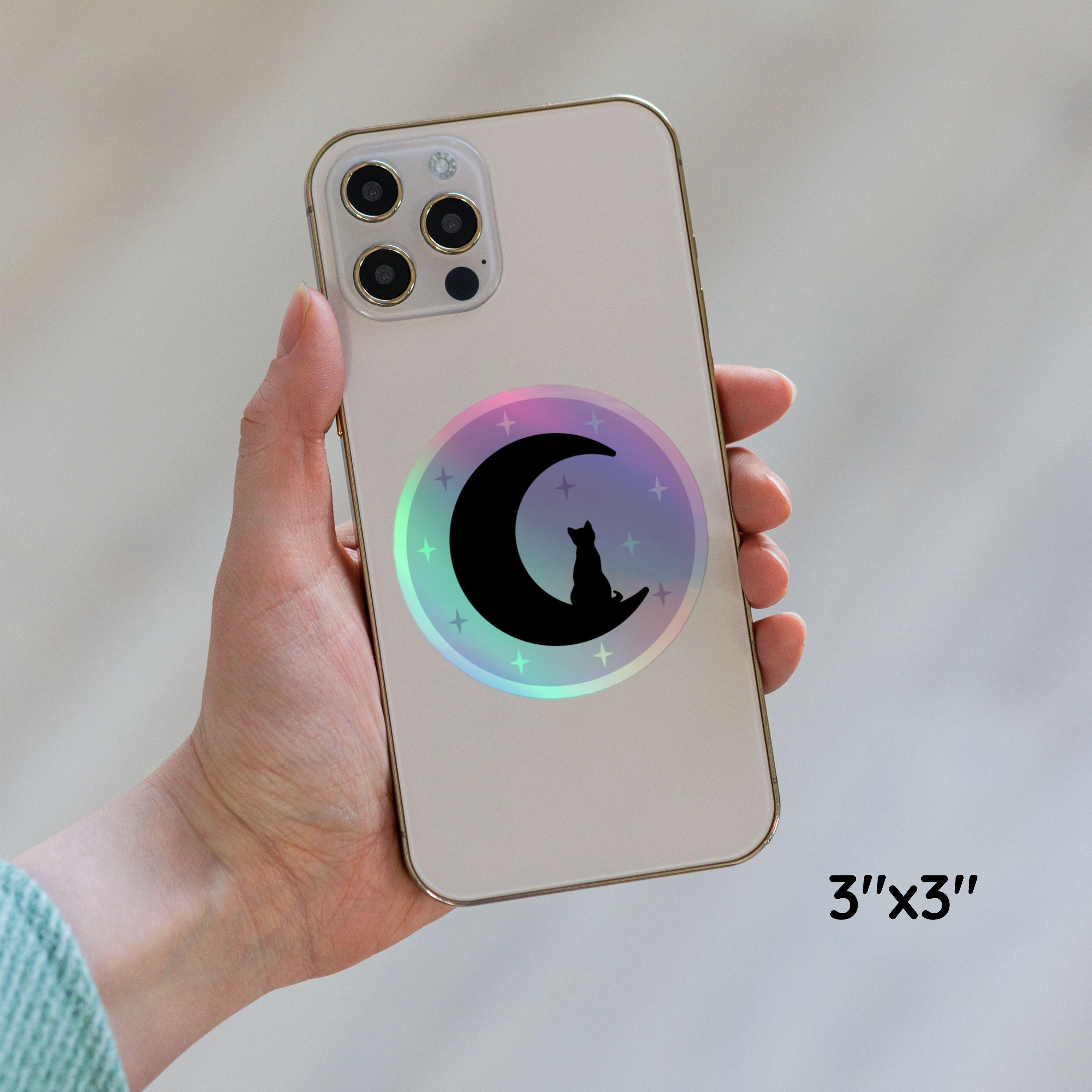 Holographic Moon Stickers: Witchcore, Pastel Goth - Etsy
