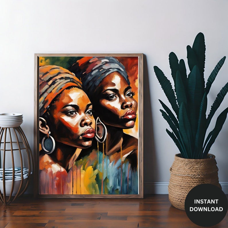African American Wall Art, African Canvas Art, Black History Month Faces Art - Etsy