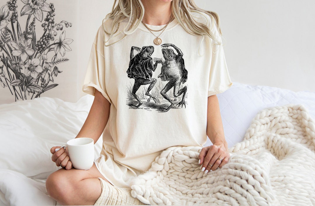 Dancing Frog 90s Retro Shirt, Frog Graphic T-shirt, Cute Funny Frog Tee ...