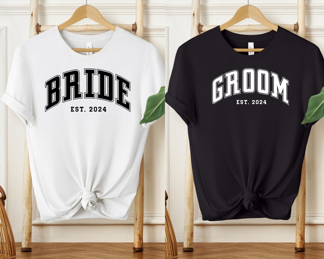 Bride and Groom Shirt, Wedding Shirt, Bride Groom Shirt Set, Custom ...