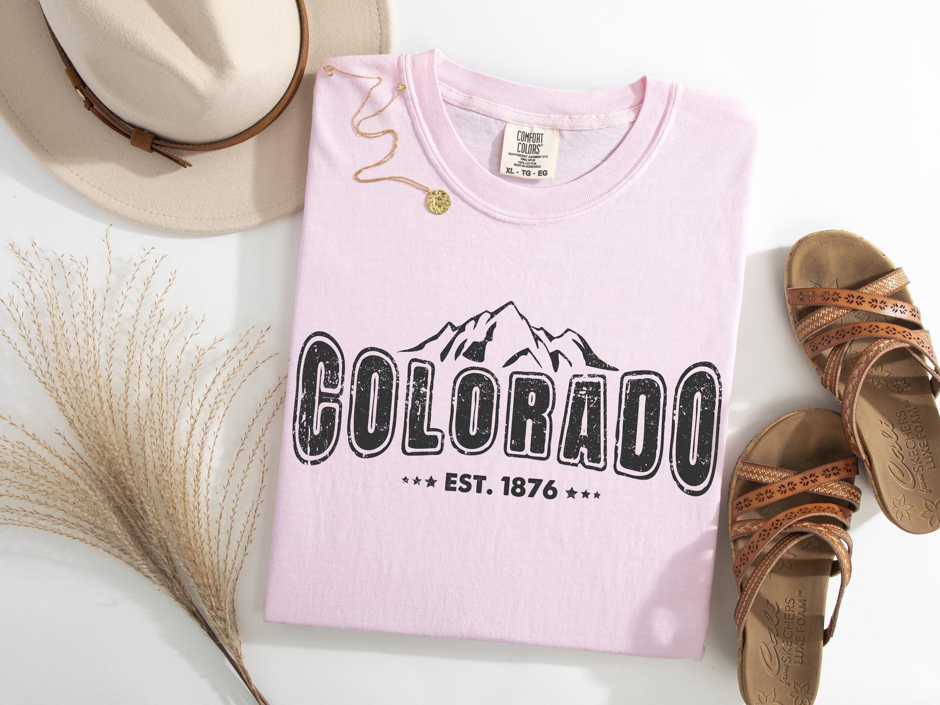 Comfort Colors® Colorado Shirt, Rocky Mountains Shirt, Retro Colorado ...