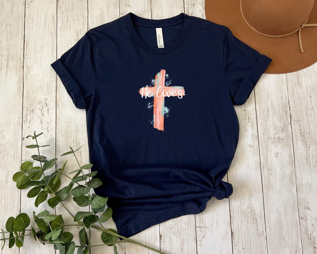 He Lives Shirt, Christian Easter Day Shirt, Easter Day Gift, Easter T ...