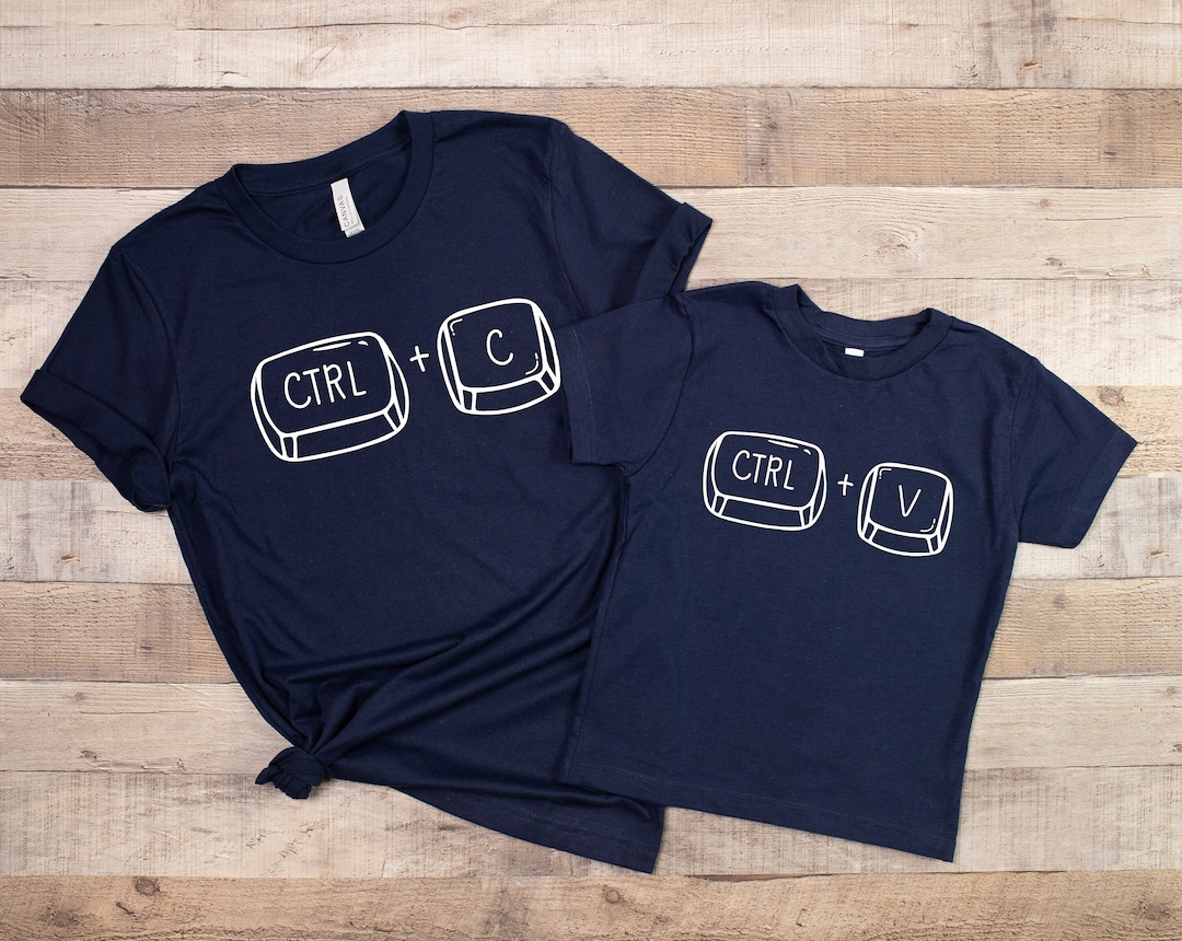 Copy Paste Shirt Set, Father and Baby Matching Shirts, Copy and Paste ...