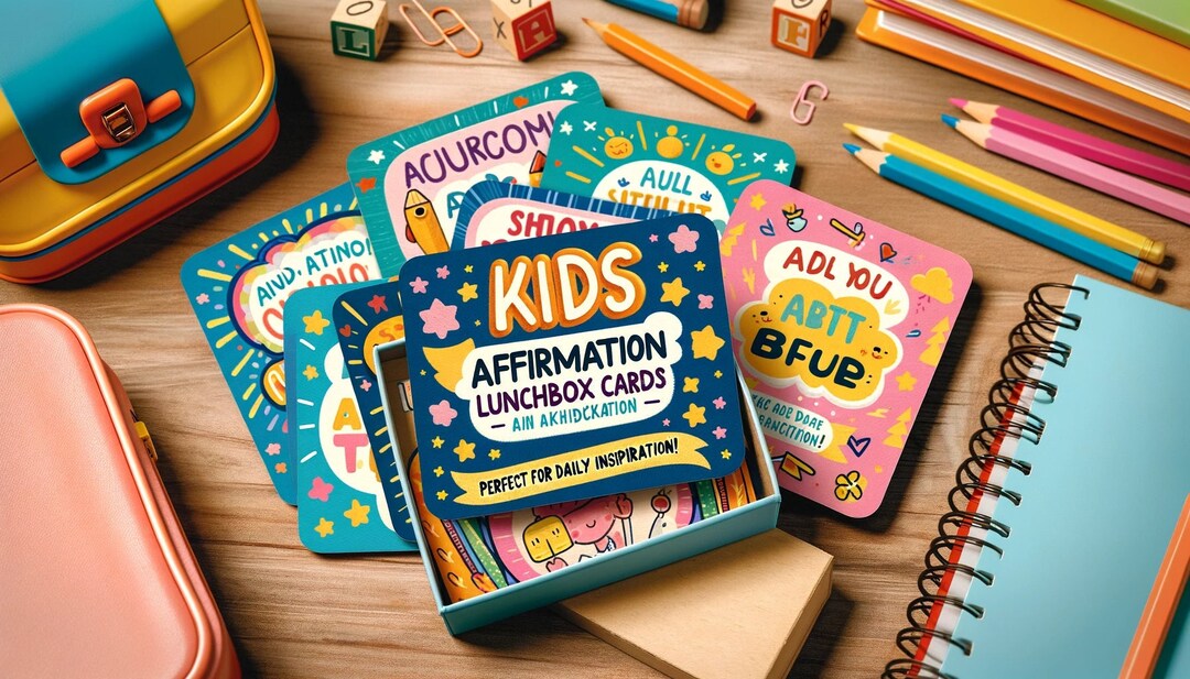 Inspirational Notes for Kids Lunchbox | Daily Affirmations for Kids ...