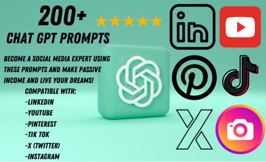 AI Prompt Guide: Boost Social Media Influence | Chatgpt Handbook for Influencers - Etsy