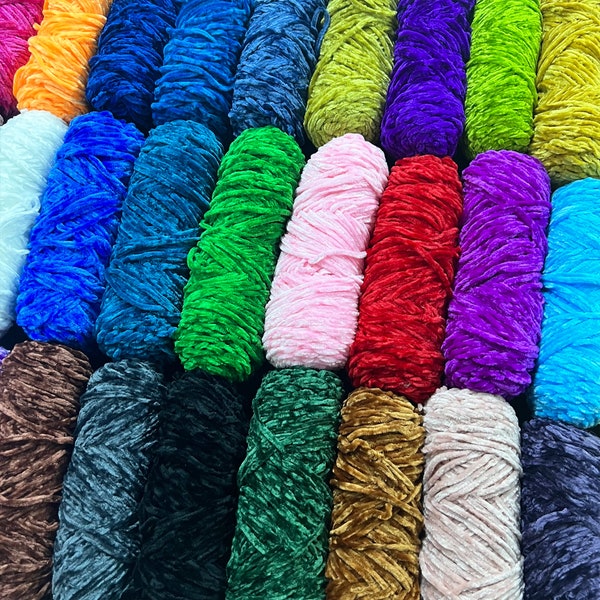 Velvet Yarn - Etsy