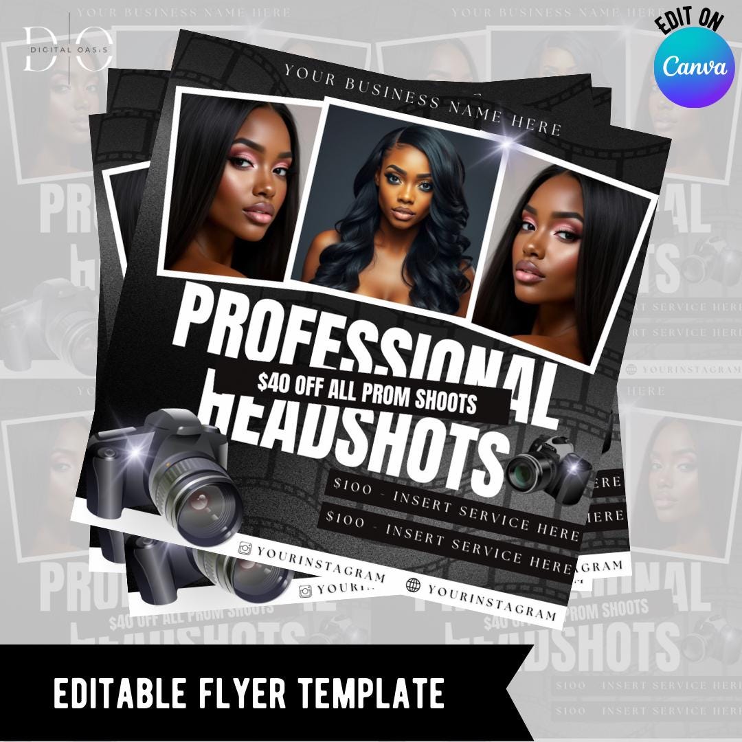 Photographer Flyer,videographer Flyer, Photoshoot Promo Flyer ...