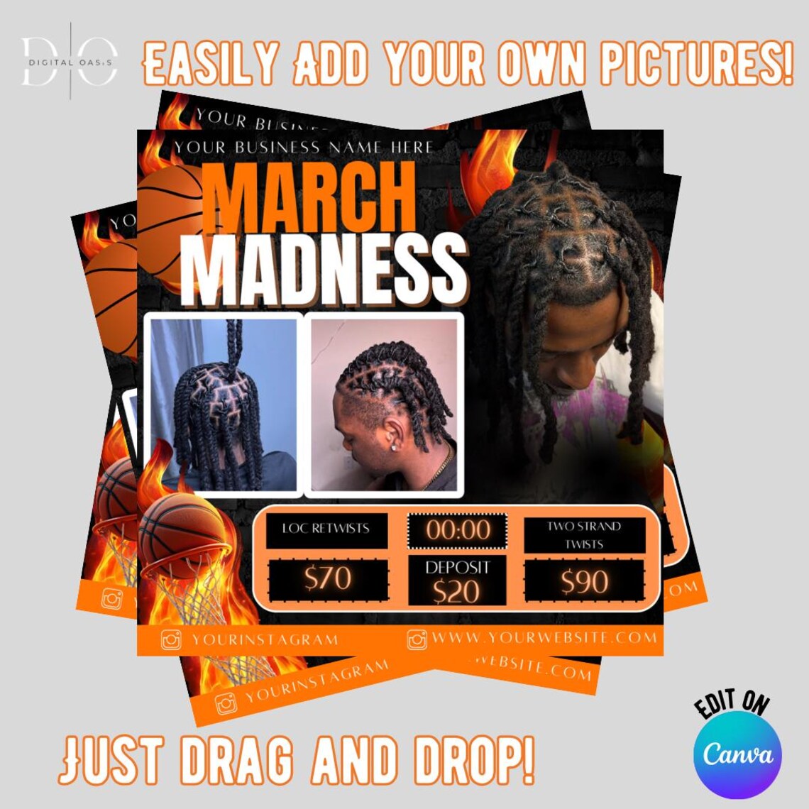 March Madness Flyer, March Flyer, March Books, Loc Business Flyer, Hair ...