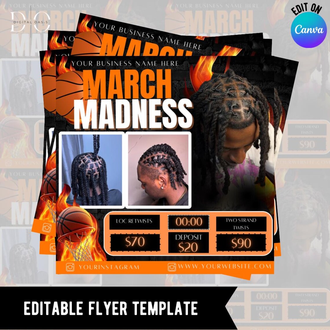 March Madness Flyer, March Flyer, March Books, Loc Business Flyer, Hair ...