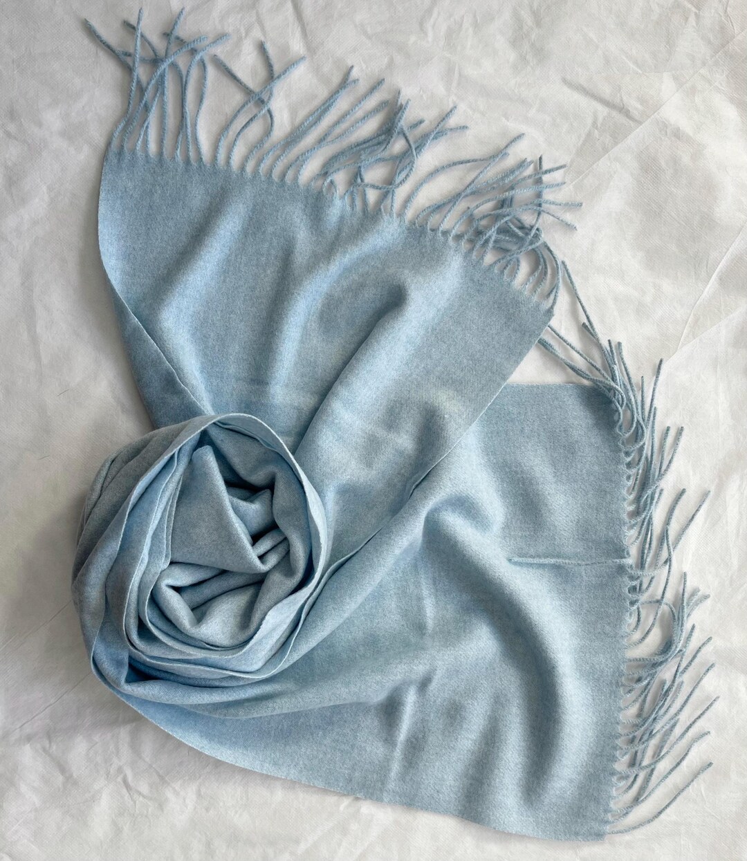 Light Blue Wool Scarf, Soft Shawl, Winter Wrap, Pashmina, Accessories ...
