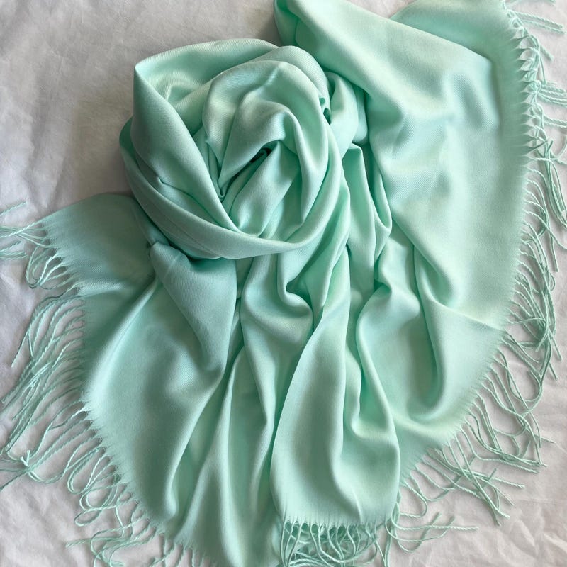 Scarf Mint Green - Etsy