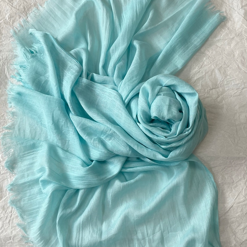 Blue Scarf - Etsy