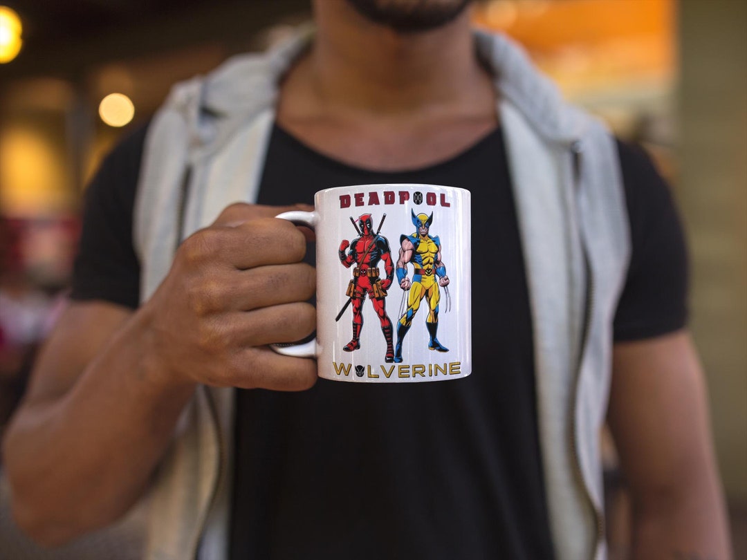 Deadpool Vs Wolverine Mug Vintage Comic Book Cover Superhero Best ...