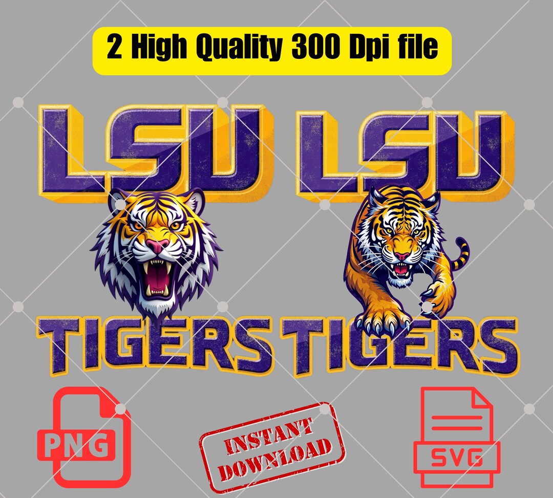 LSU Tigers PNG & SVG File Design, Lsu Shirt, College Sport, Football ...