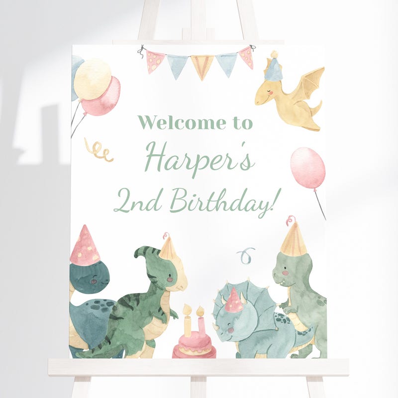 2nd Birthday Poster - Etsy